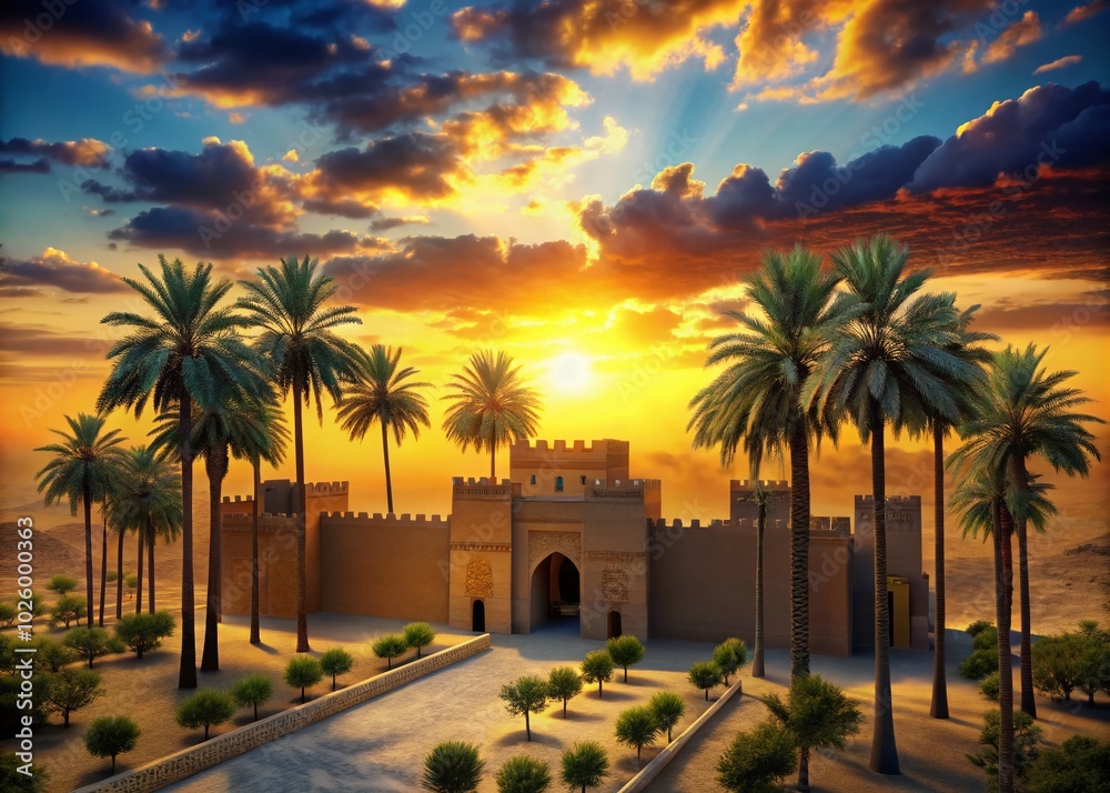 Silhouette Photography of Ancient Babylon at Sunset – Captivating ...