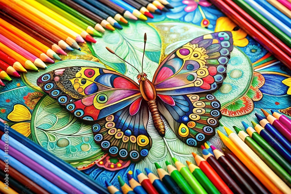 Easy Butterfly Coloring Page for Kids - Fun and Relaxing Art Activity ...