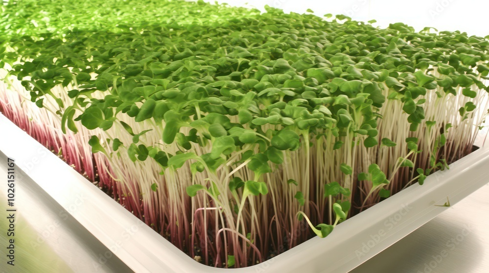 Microgreens grown through indoor hydroponics, providing nutrient-dense ...