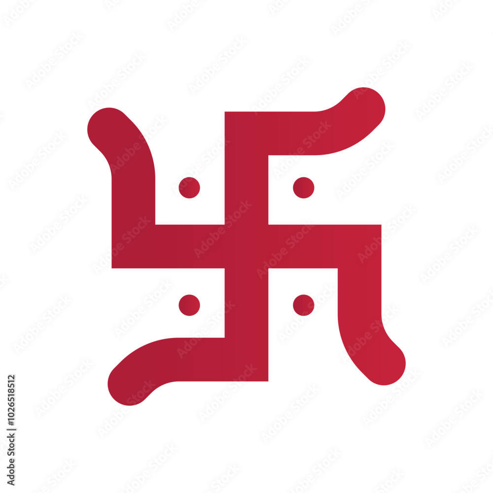 Hindu Symbol Swastik Vector SVG Stock Vector | Adobe Stock