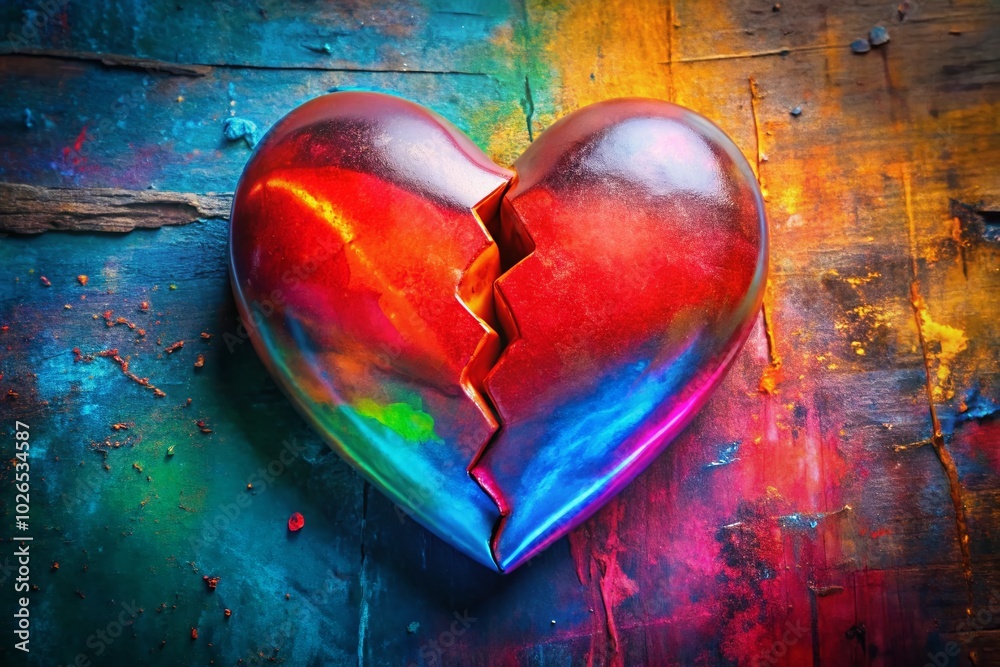 Heart Broken Symbol - Emotional Representation of Loss, Heartache, and ... Heart Broken Symbol - Emotional Representation of Loss, Heartache, and ...