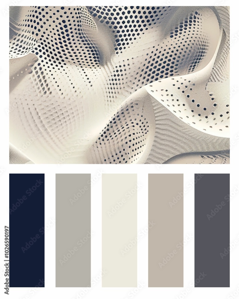 Color palette, white and gray fabric, Fashion concept, brand mockup ...