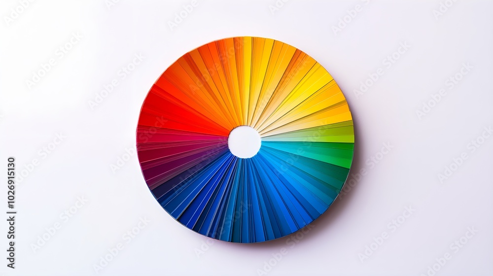 Color Palette Wheel Rainbow Colors Swatch Design Inspiration Stock ...