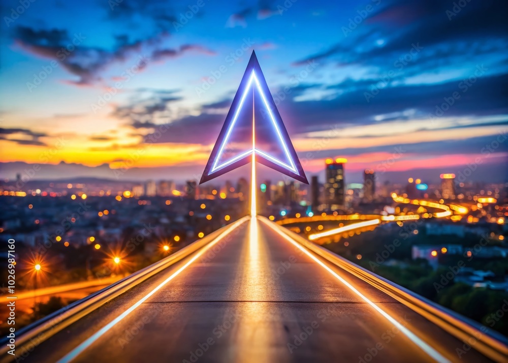 North Arrow Icon represents navigation and mapping. It's a directional ...