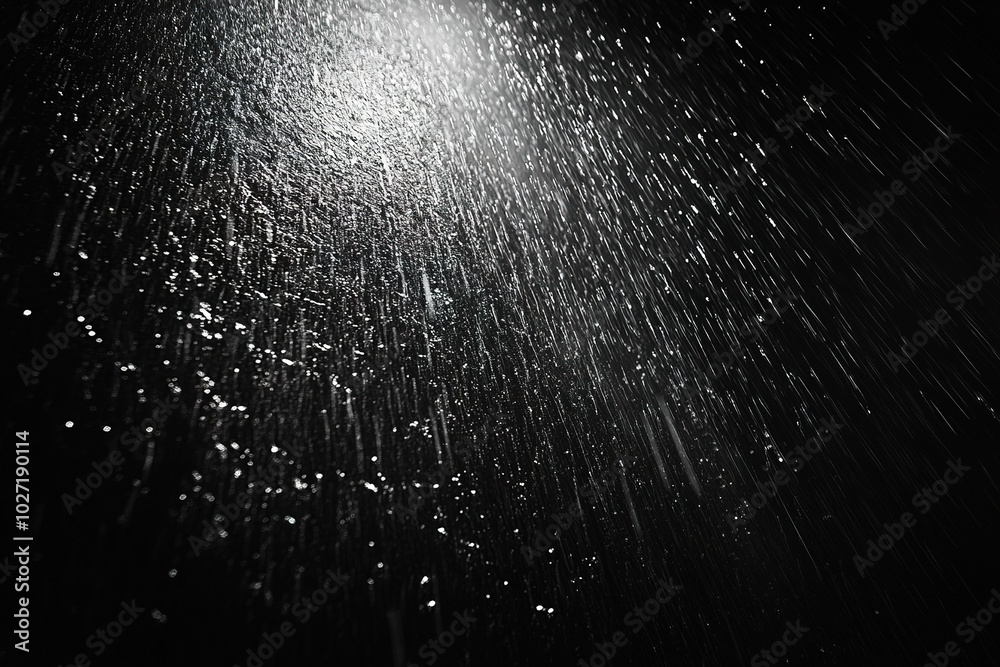 Realistic rain texture on a black background, with no shadows, for ...