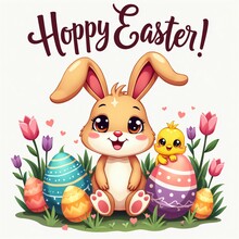 Hoppy Easter Bunny Free Stock Photo - Public Domain Pictures