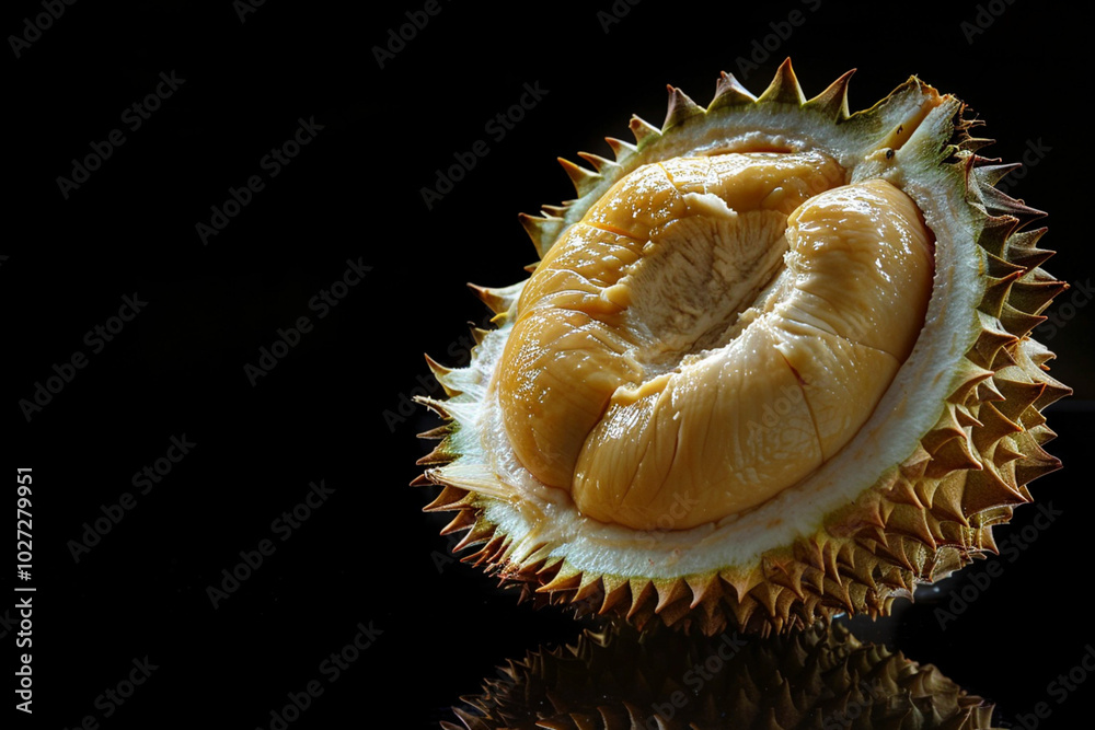 Durian is a large, spiky tropical fruit known for its strong odor and ...
