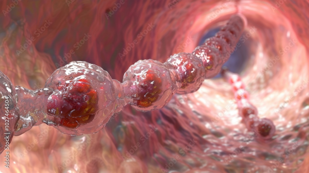 Streptococcus pyogenes: A gram-positive, chain-forming bacterium linked ...