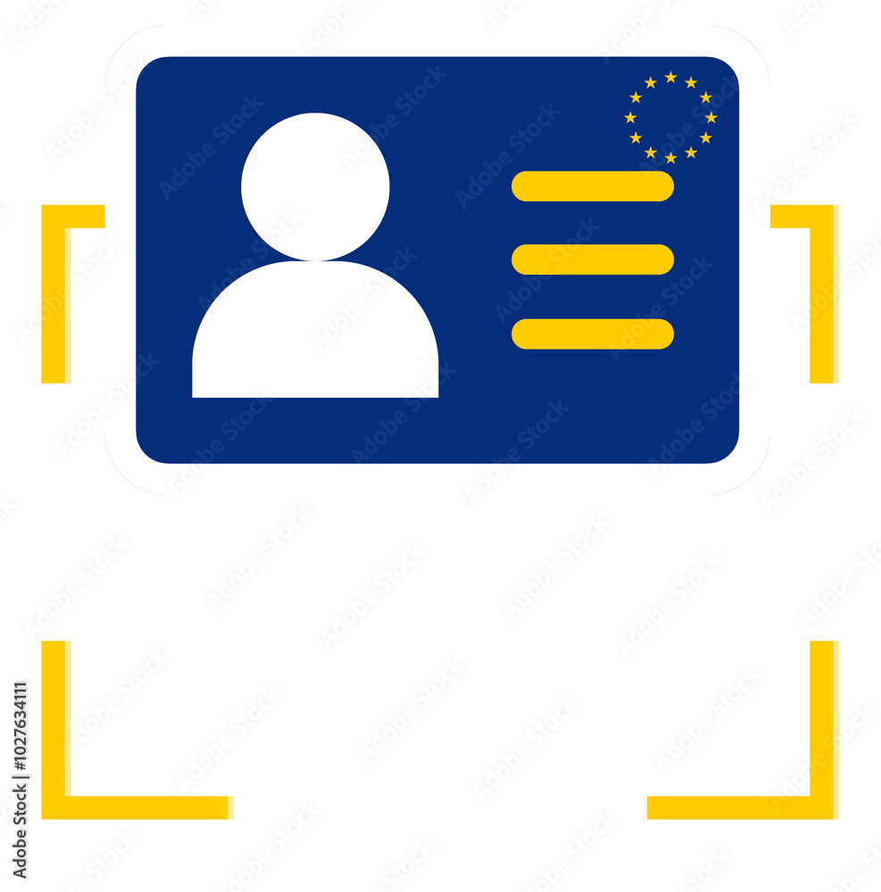 scan the QR-Code and passport or ID card, digitalization, digital ...