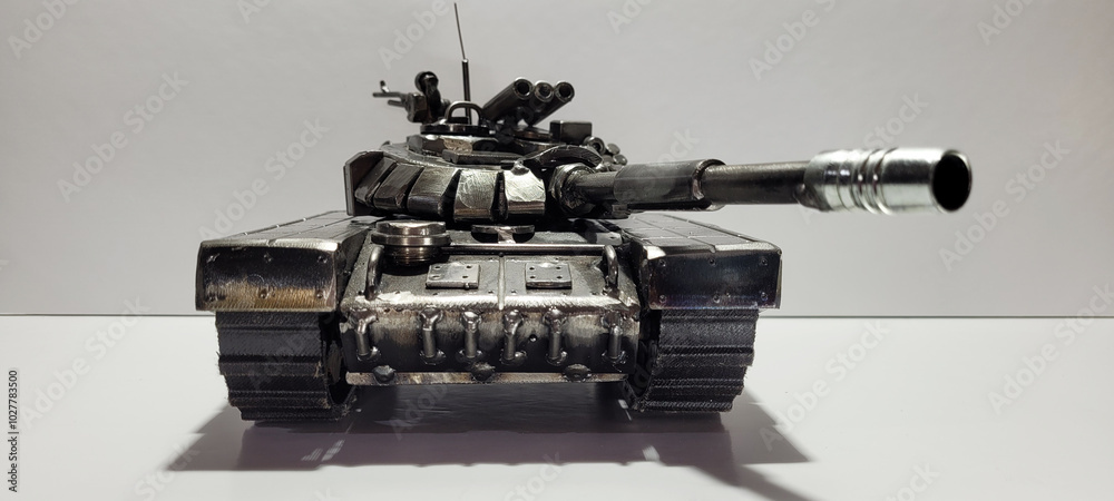 T-90A Russian tank inspiration. Scrap metal art welding sculpture ...