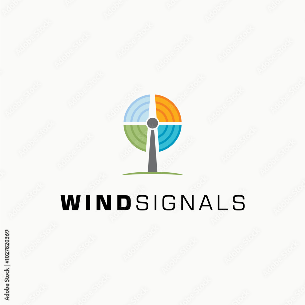 Energy and communication power generator signals logo design and ...