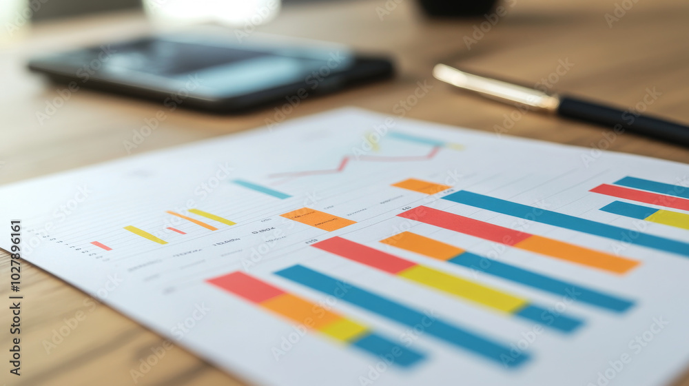 Illustration Stock Different kinds of graphs and charts, like bar ...
