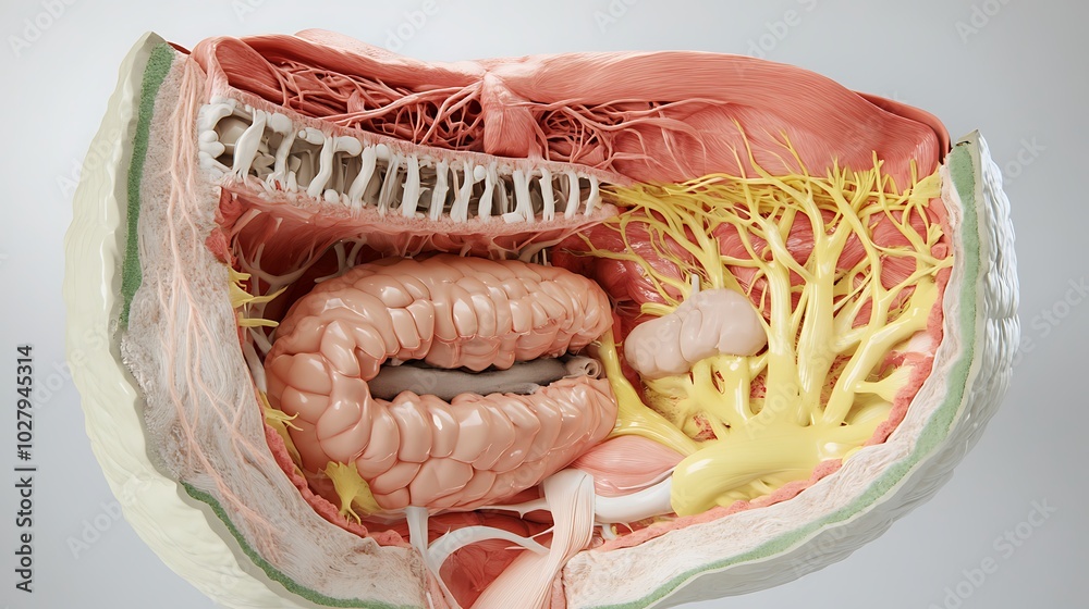 Illustration of Visceral Fat vs. Subcutaneous Fat: A detailed ...