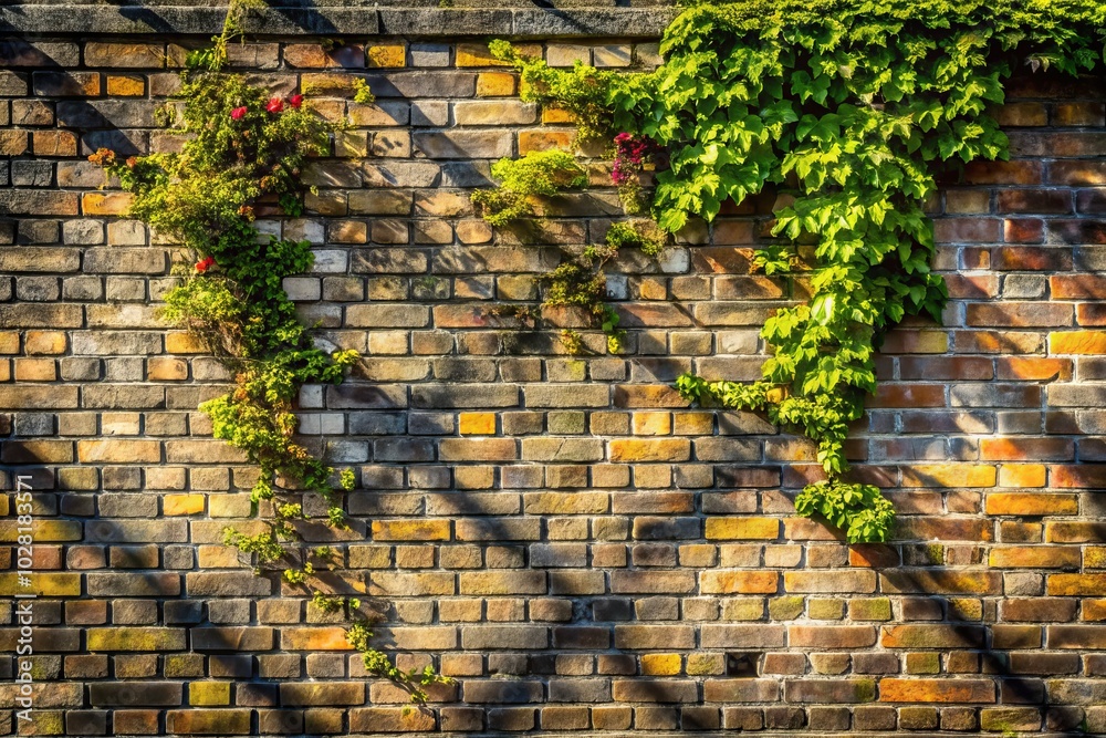 Surreal Old Gray Brick Wall with Decorative Patterns in Stretcher and ...
