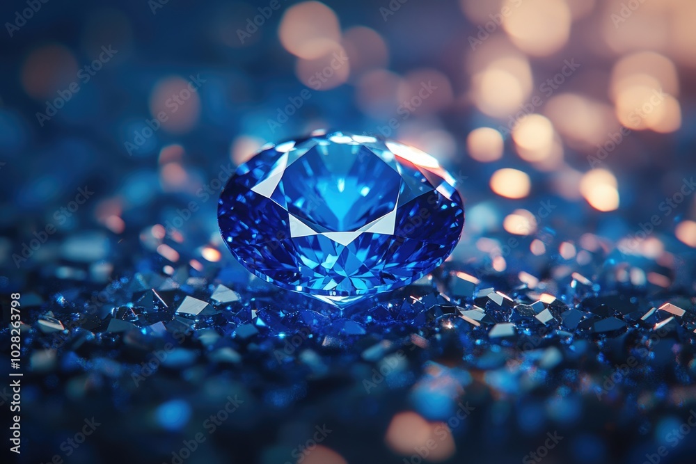 Sapphire allure: deep blue stone, the brilliance and timeless elegance ...