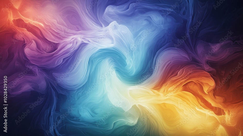 Growth from Chaos: An abstract chaotic swirl of colors and shapes that ...