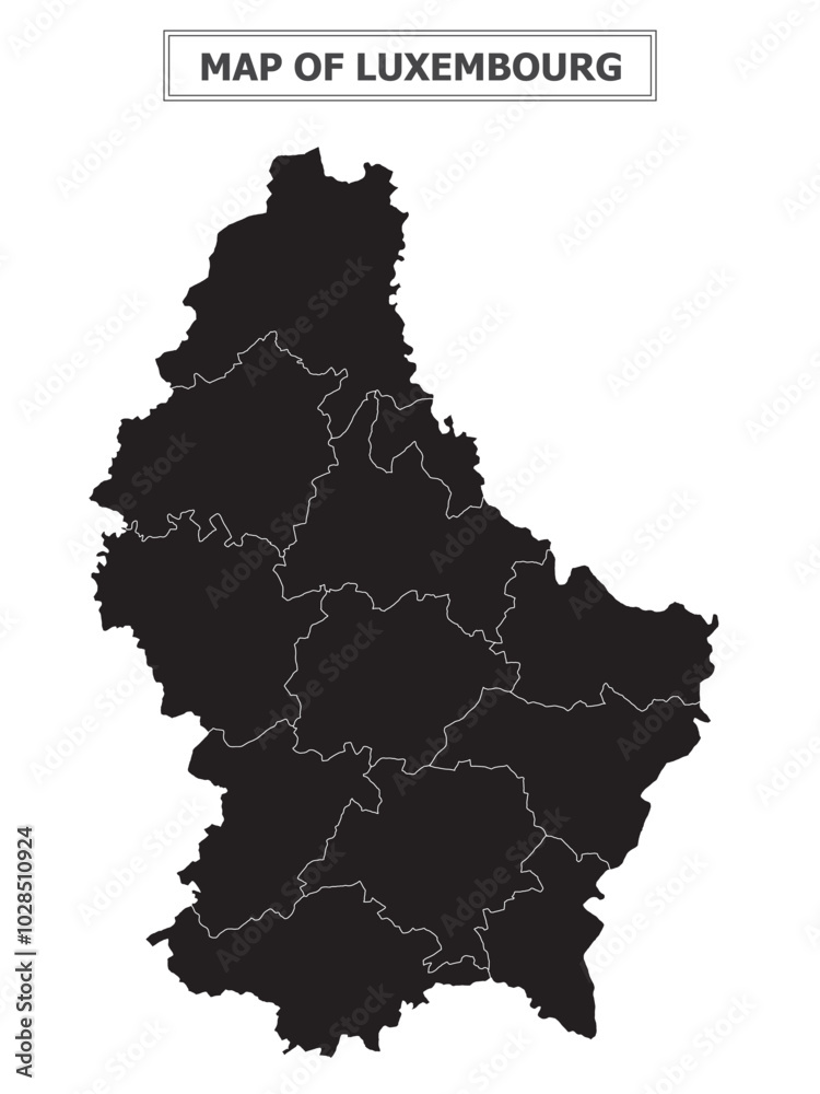 European Country Geography Political map. Political map of country with ...