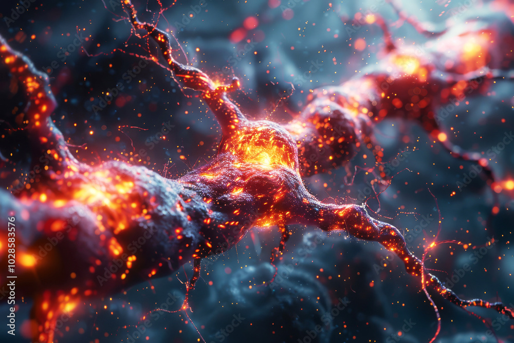 This dynamic 3D rendering captures the complex pathophysiology of a ...