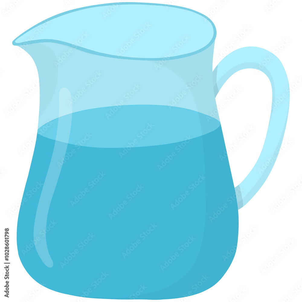 Cartoon illustration of a water jug Stock Illustration | Adobe Stock