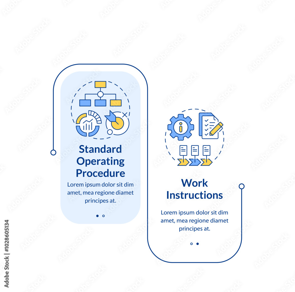Benefits of standard operating procedure rectangle infographic vector ...