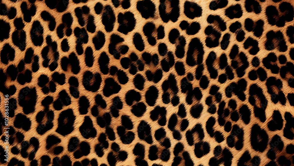 leopard print cat spots dark brown background modern design Stock ...