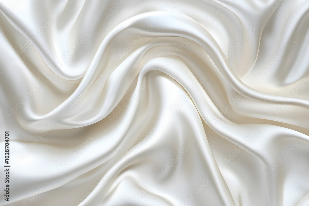 Smooth elegant white silk or satin luxury cloth texture background for ...