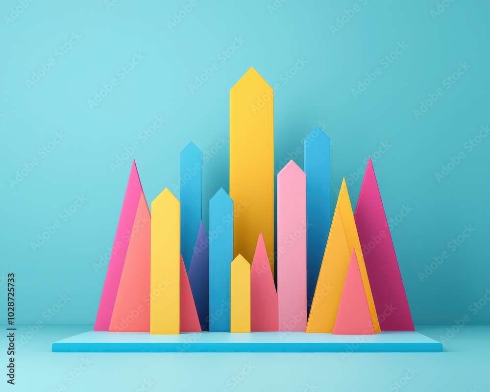 Diagonally rising graph lines symbolizing stable growth Stock ...