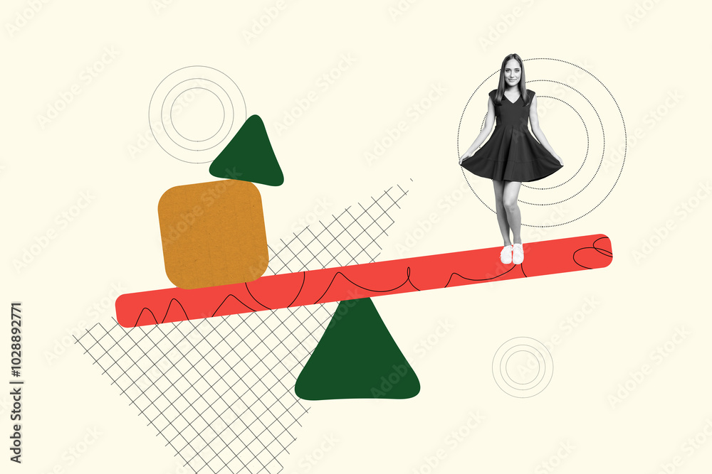 Composite trend artwork sketch image photo collage of element escape ...