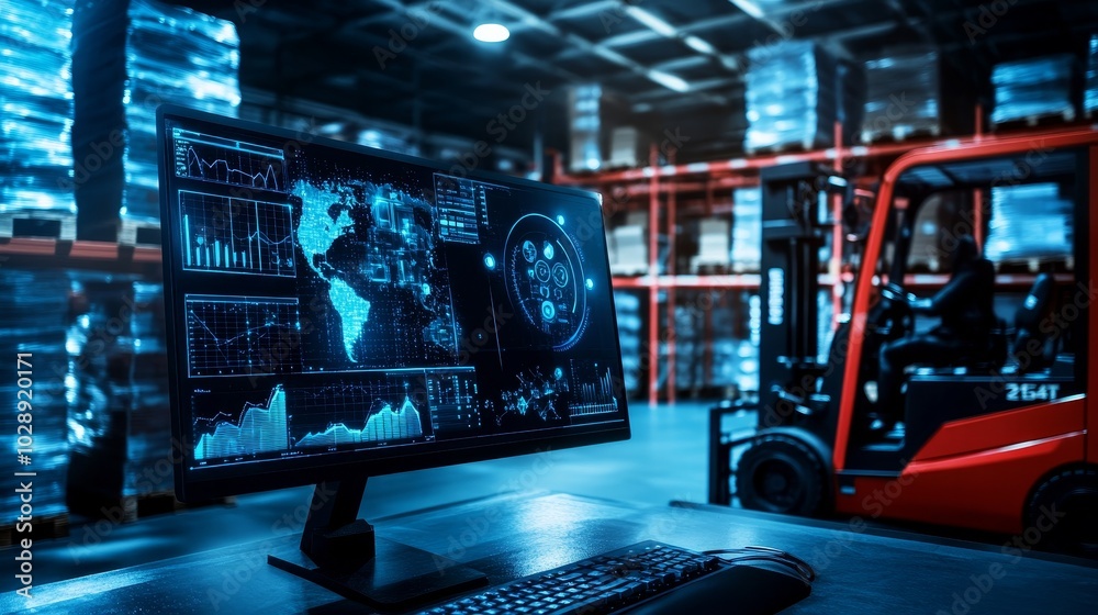 The warehouse management innovation is highlighted by an advanced ...