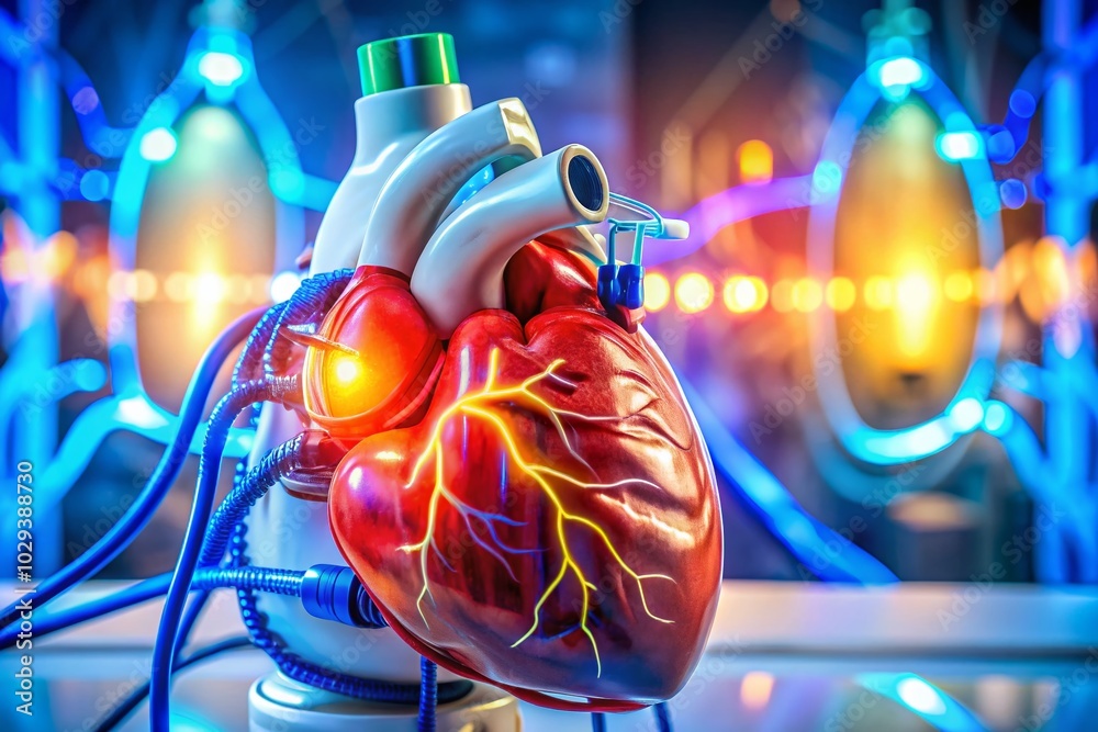 Heart with Defibrillator: Saving Lives in Emergency Situations Stock ...