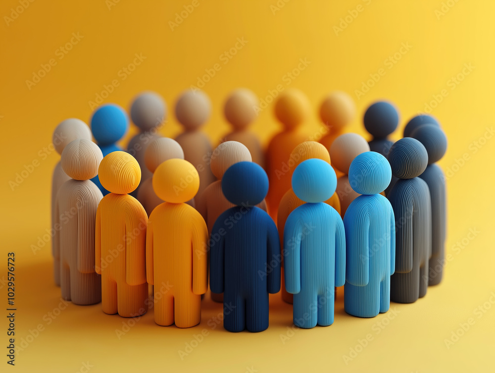 DEI, Diversity Equity And Inclusion Concept. People Figures in Various ...
