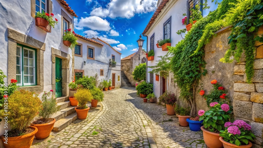 Explore the charming streets of Bidos, Portugal, where medieval ...