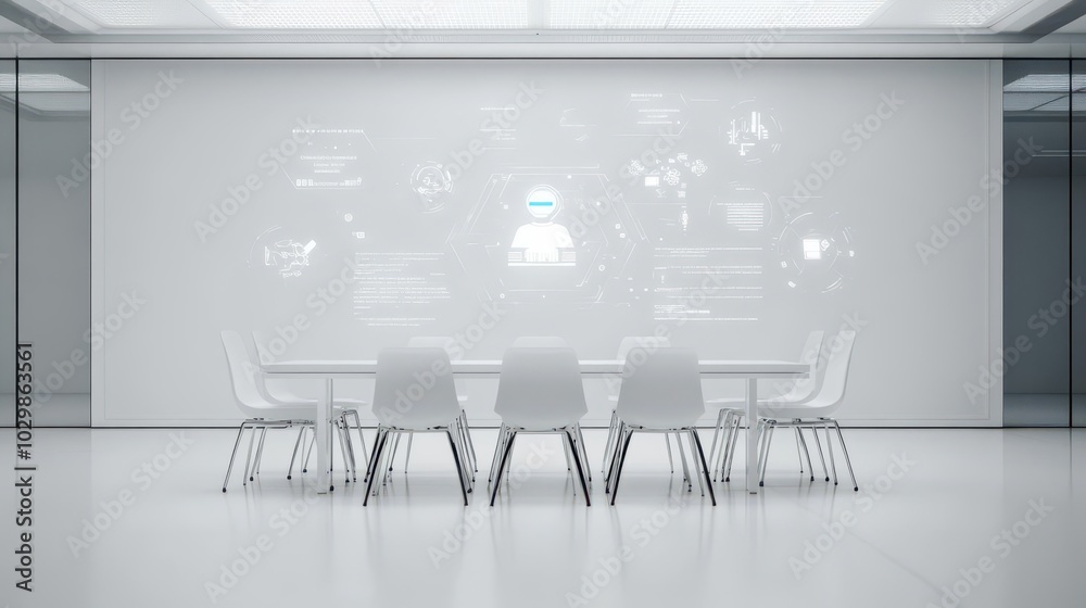 A virtual classroom where students engage with an AI teacher using ...