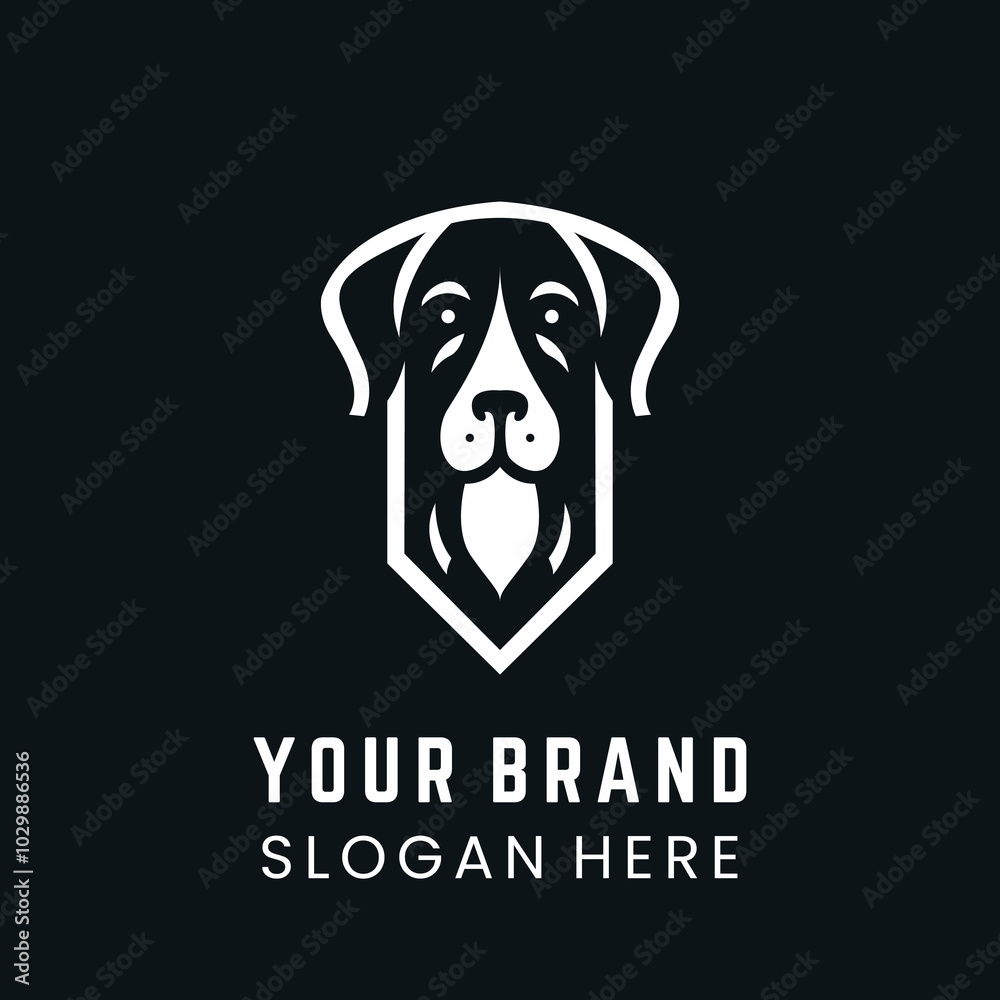 Dog Logo Design for Brand Identity and Marketing Stock Vector | Adobe Stock