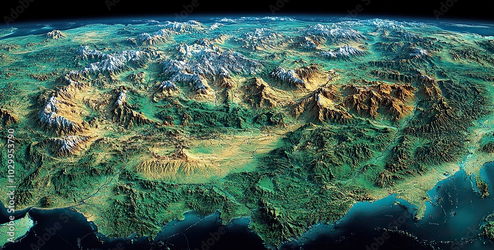 A physical map of North Asia, including Siberia and Russia, provides ...