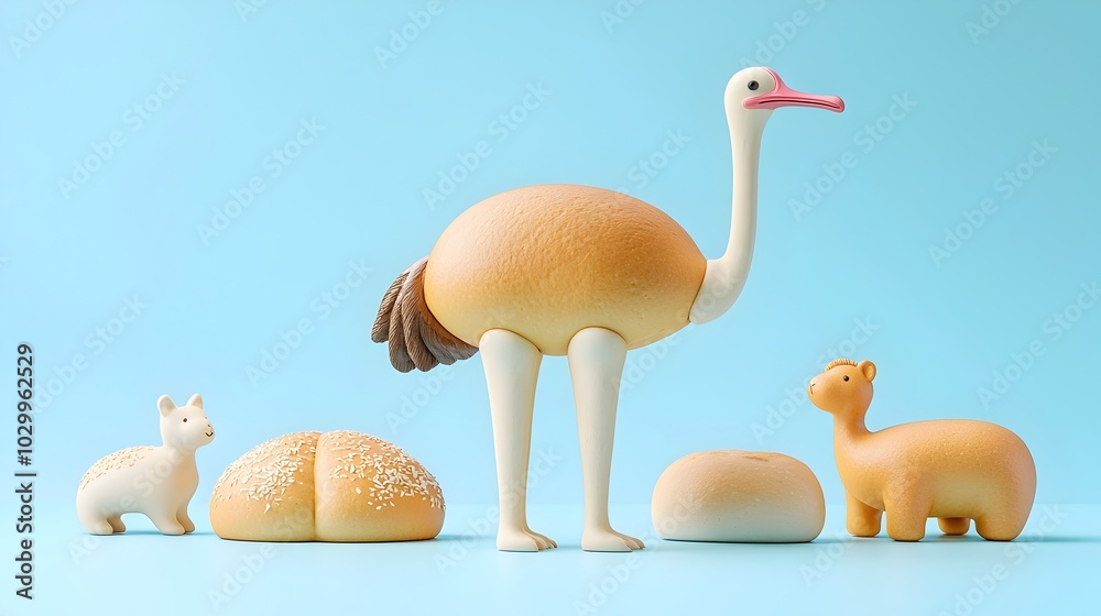 Towering Ostrich Shaped Bread Bun Dominates Whimsical Animal Themed ...