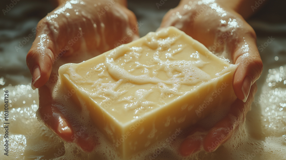 Soap of Purity. Global Handwashing Day Stock Photo | Adobe Stock
