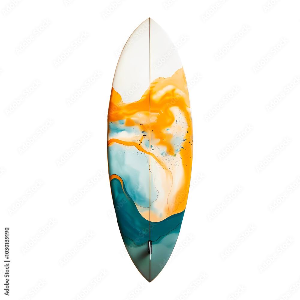 Surf board on transparent background. Generative ai design art. Stock ...