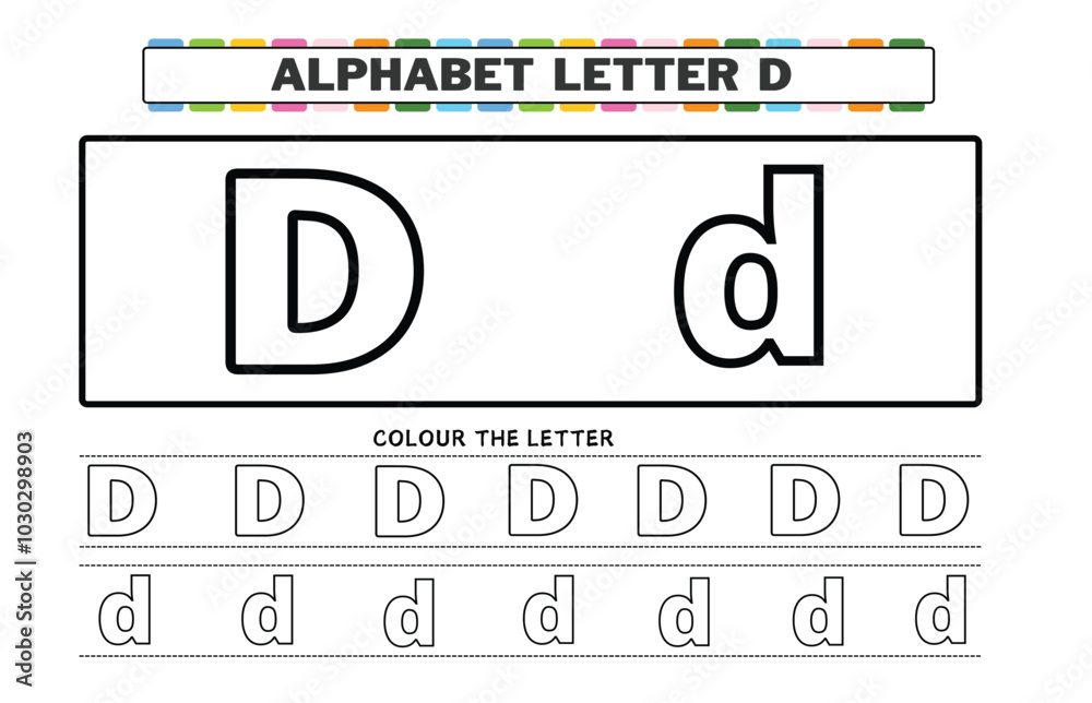 ABC alphabet tracing practice worksheet. Educational coloring book page ...