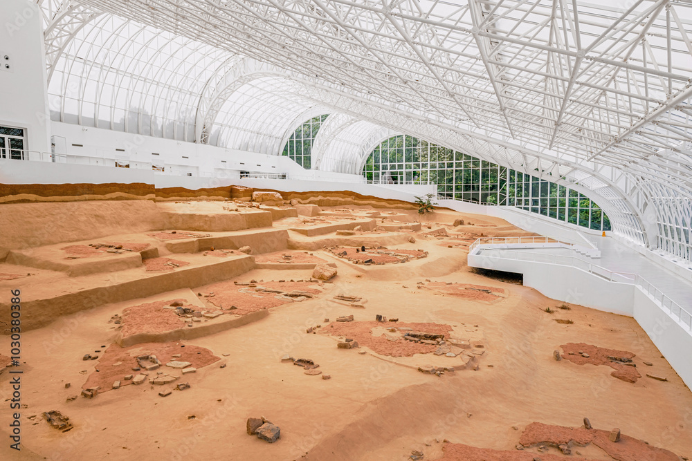 09 June 2024, Boljetin, Serbia: Famous archaeological landmark of ... 09 June 2024, Boljetin, Serbia: Famous archaeological landmark of ...
