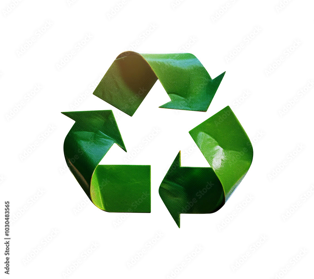 Recycling symbol, highlighting environmental conservation ...