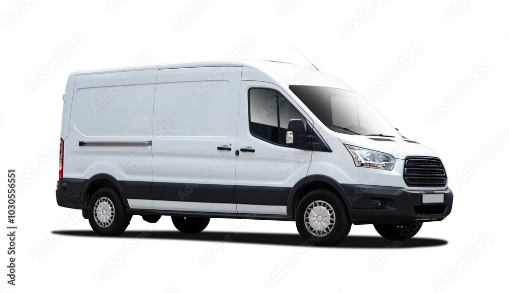Ford Transit van, isolated on white background Stock Photo | Adobe Stock