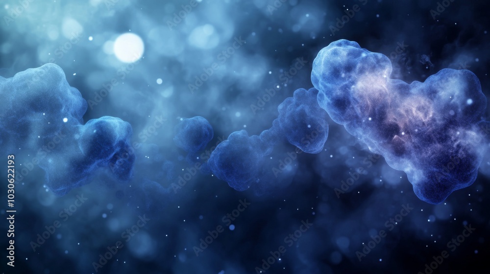 Dynamic Abstract Technology Layers of waves Background with Particle ...