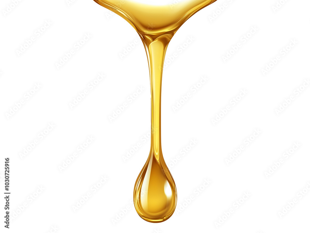 Golden liquid stream isolated on transparent or white background, png ...