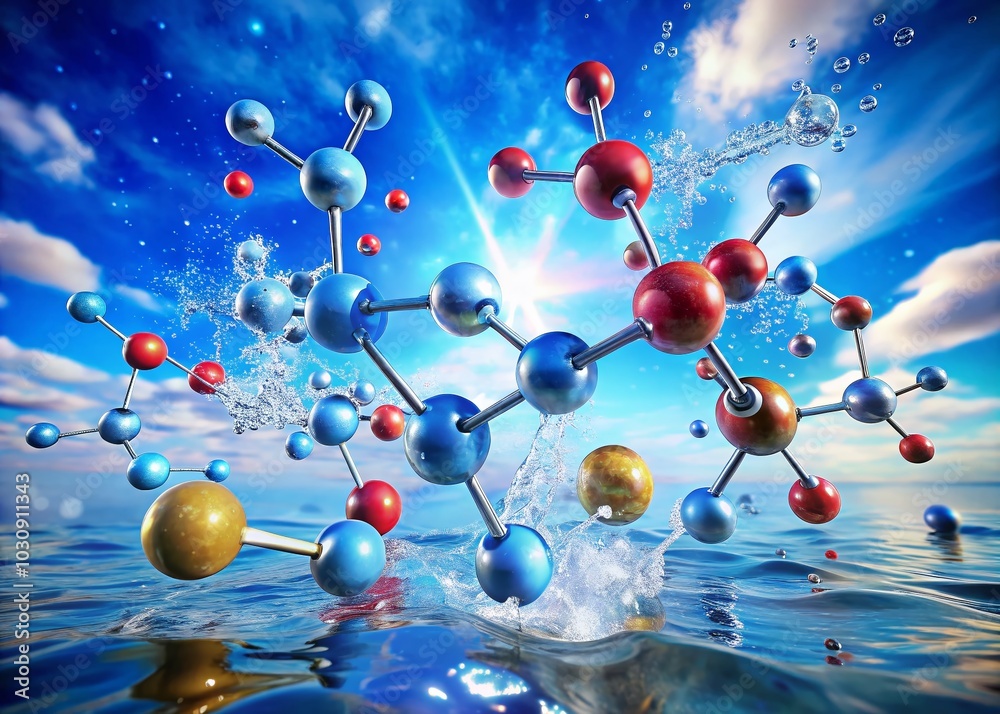 Detailed Diagram of H2O2 Structure Revealing Molecular Composition and ...