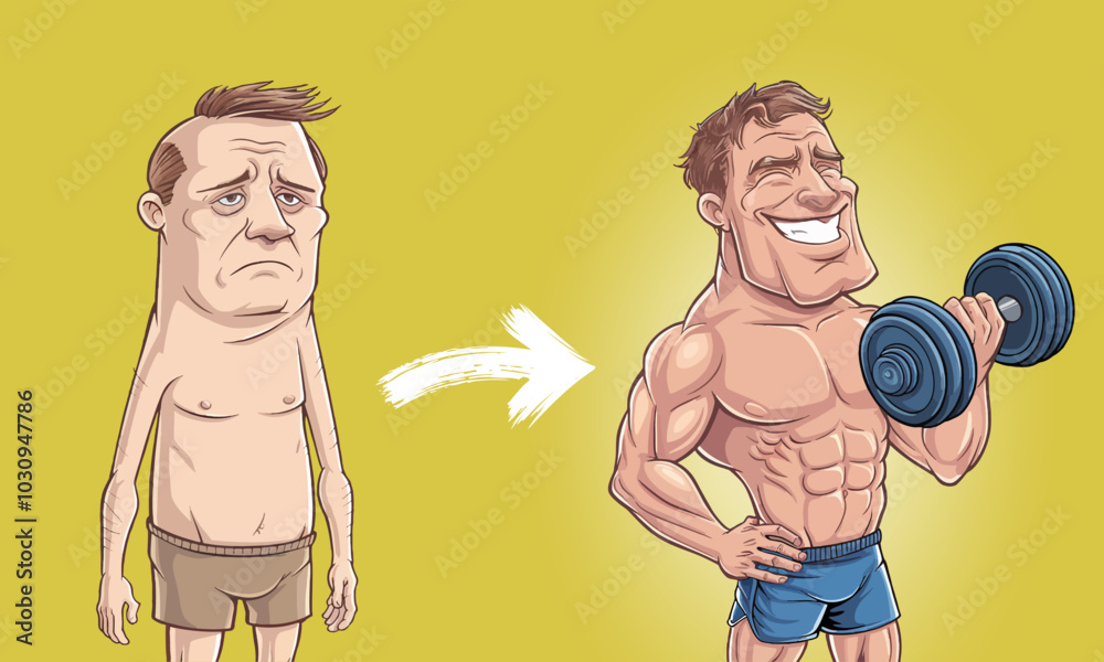 Before and After Transformation: From Tired and Thin to Muscular and ...