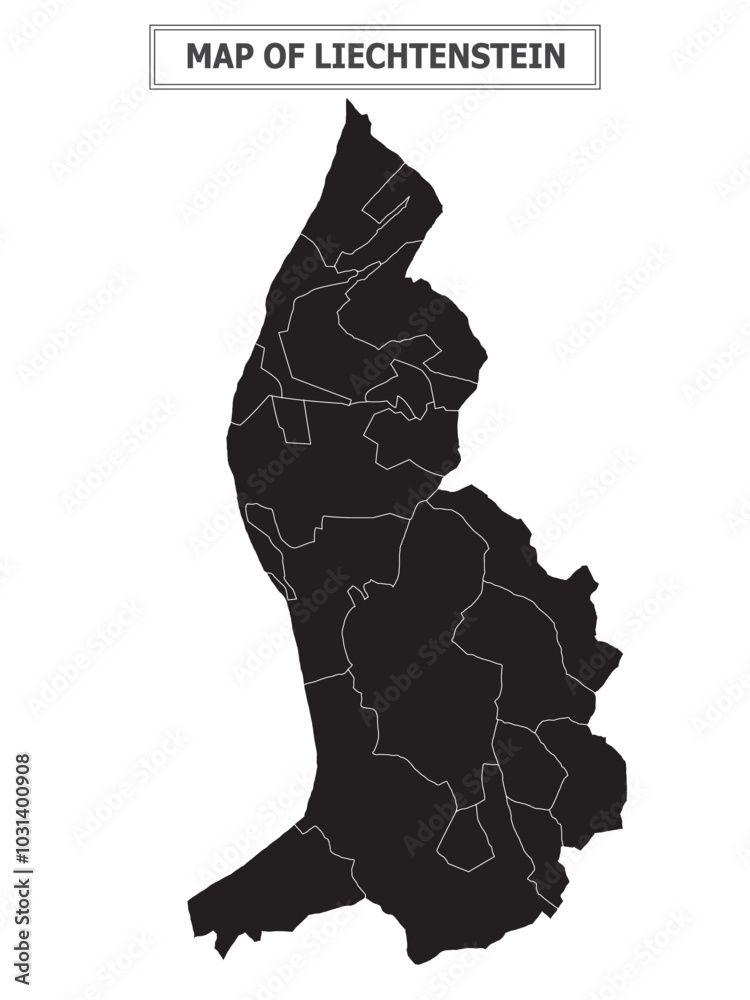 European Country Geography Political map. Political map of country with ...
