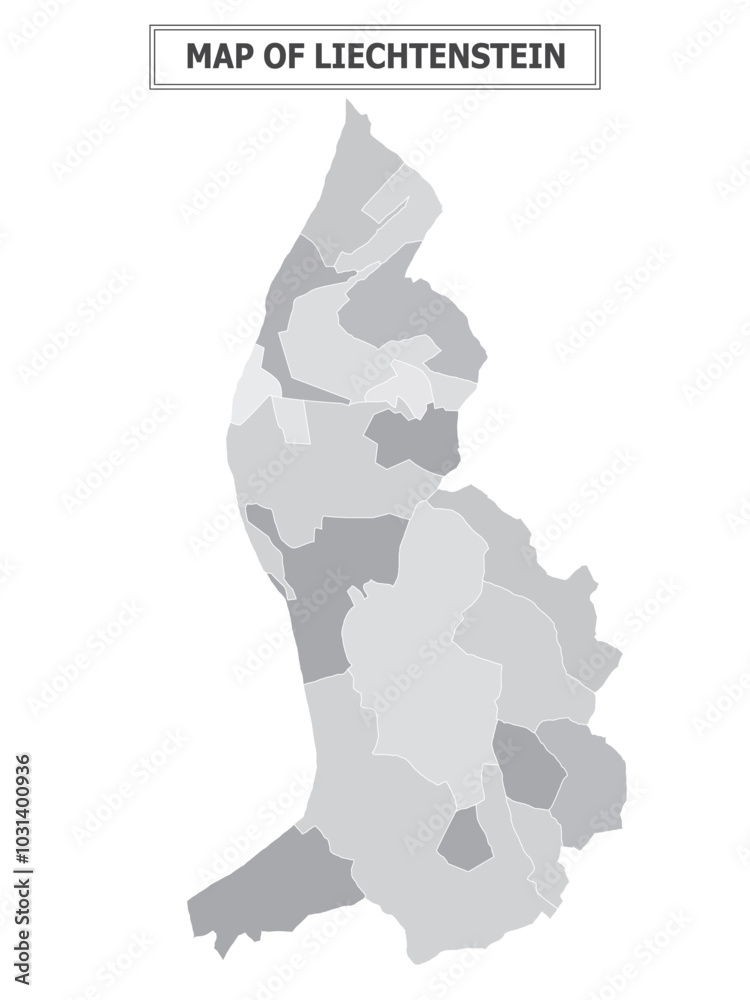 European Country Geography Political map. Political map of country with ...