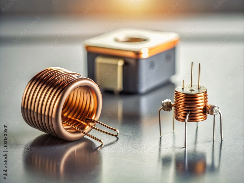 Minimalist Electronics: Operational Amplifier, Inductor Coil, and ...
