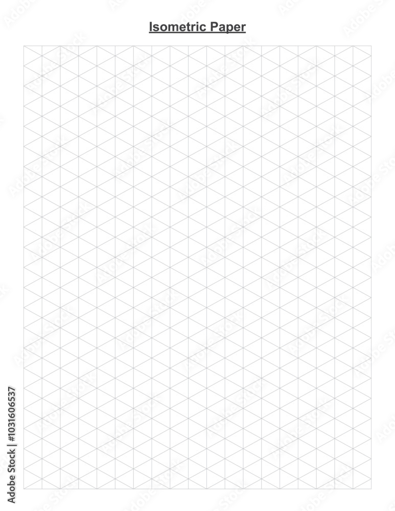 1cm Isometric Graph Paper for Architects, Engineers, and Designers ...
